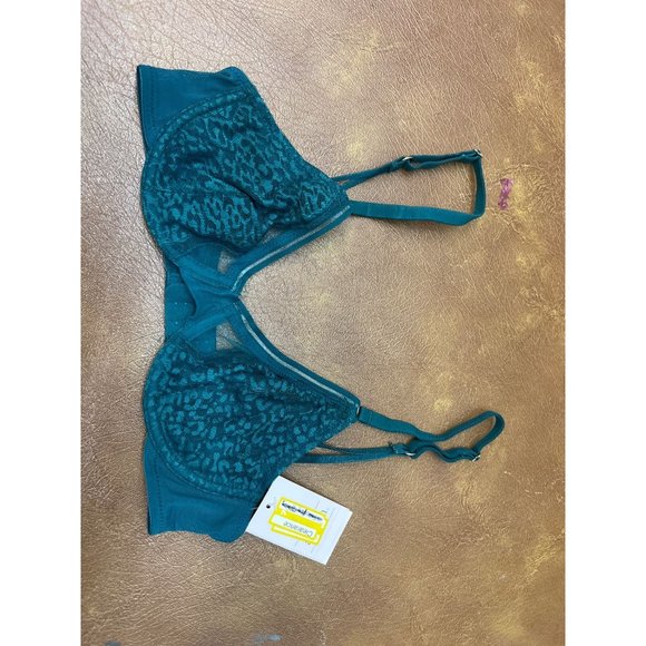 Auden | Intimates & Sleepwear | Womens Lace Unlined Bra Auden Teal 32a ...